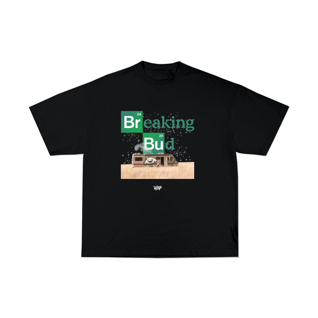 ULAP™ BREAKING BUD ( Oversized Black Box Fit T-shirt ) – U.L.A.P® Webstore